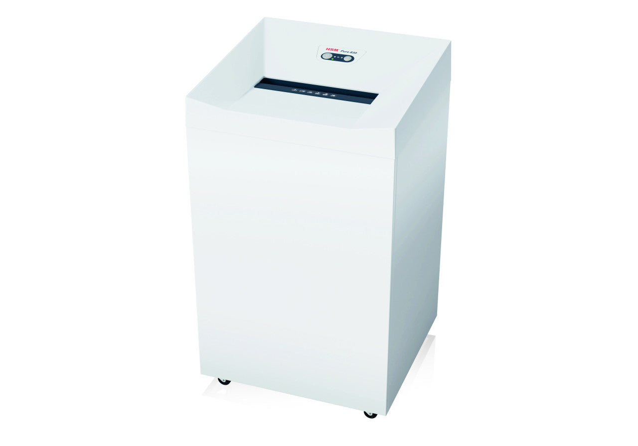 HSM Pure 830 1/16 x 5/8 Cross Cut Shredder for Paper, CDs, Credit Cards ...